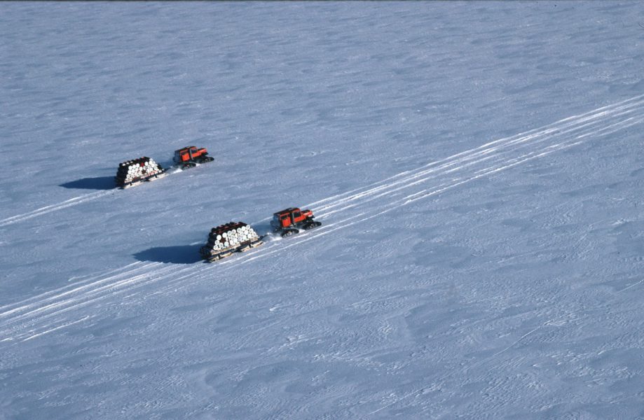 Sno-Cats and snowmobiles - British Antarctic Survey