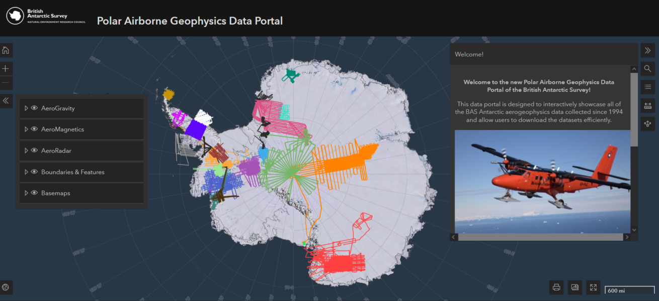 Polar Airborne Geophysics Data Portal - British Antarctic Survey - Project