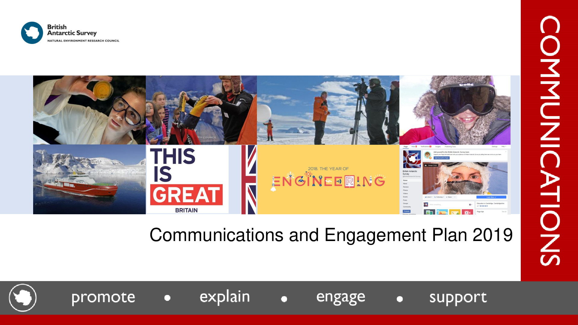 BAS Communications & Engagement Plan 2019 - British Antarctic Survey ...