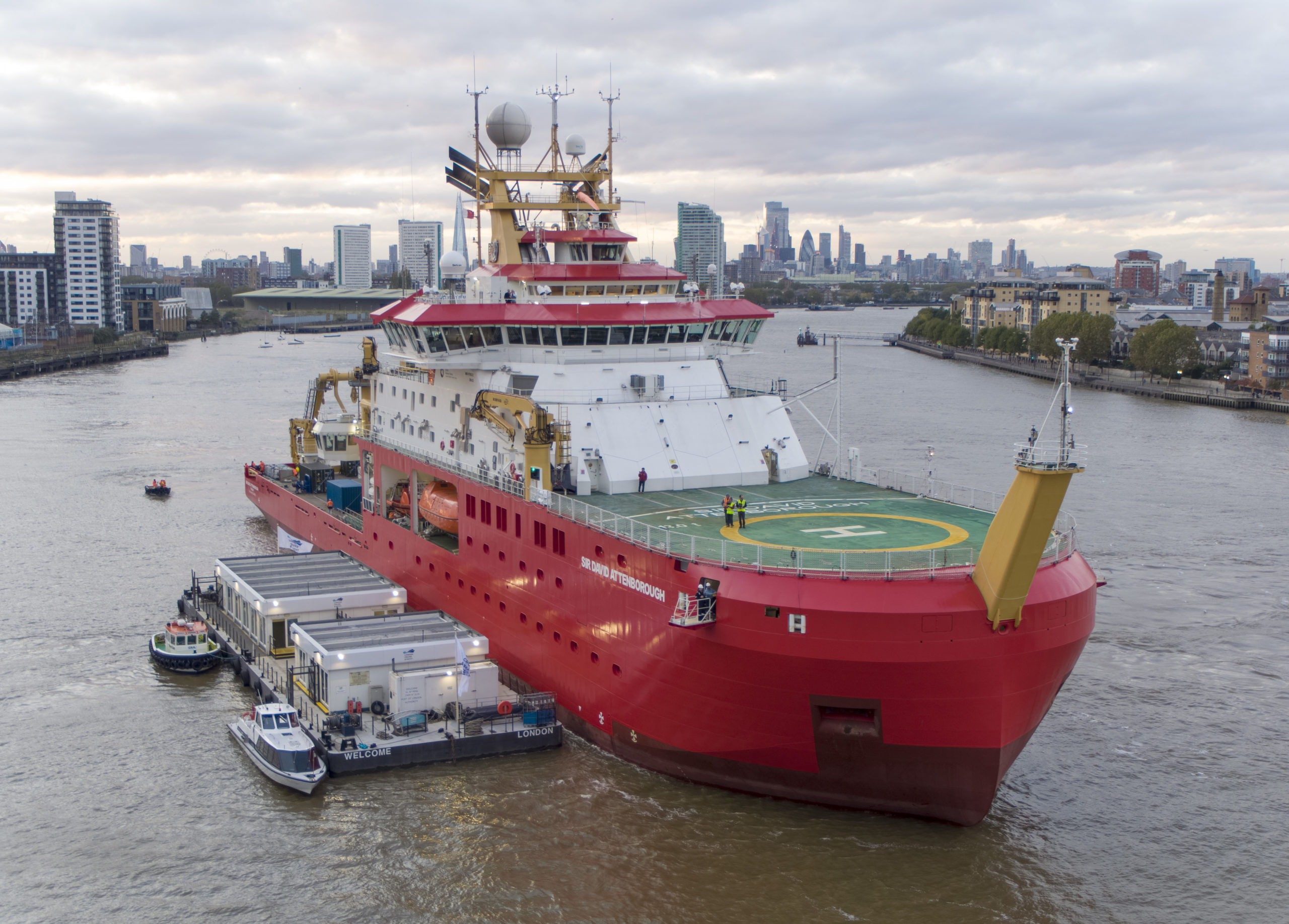 New polar ship makes London debut - British Antarctic Survey