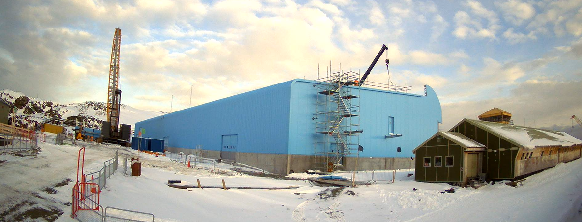 Exterior complete for new Antarctic science and operations facility ...