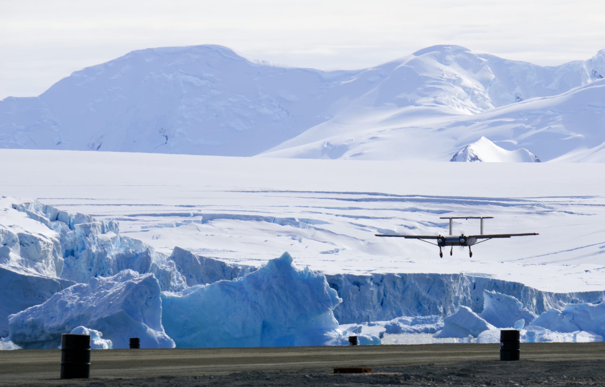 First flights of uncrewed aircraft in Antarctica - British Antarctic Survey