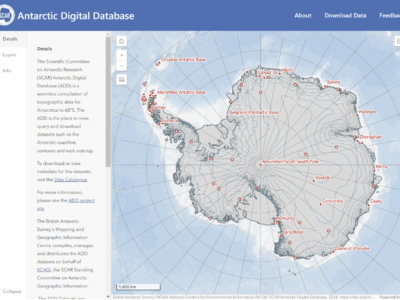 New interactive map of Antarctica available to all - British Antarctic ...