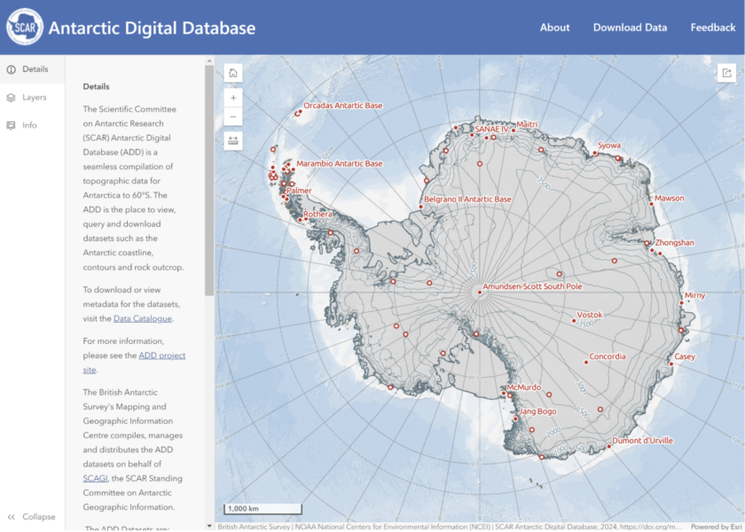 New interactive map of Antarctica available to all - British Antarctic Survey - News